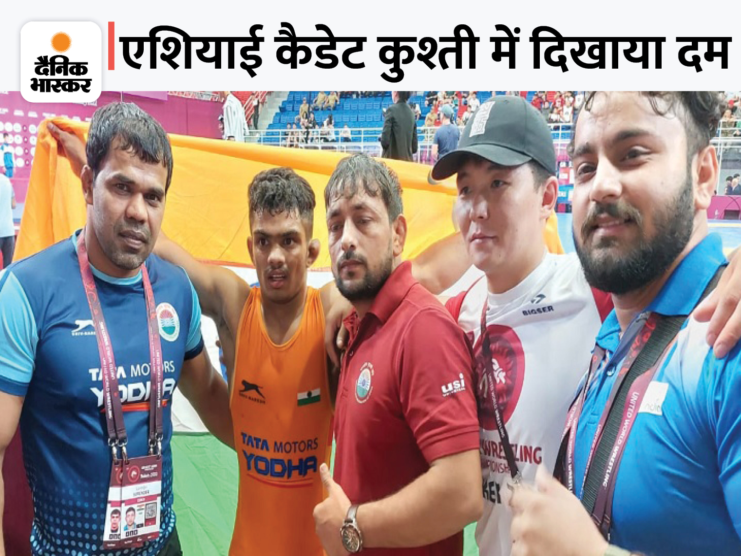 Rohtak's Ronit sharma won gold in Kyrgyzstan in Asian Cadet Wrestling ...