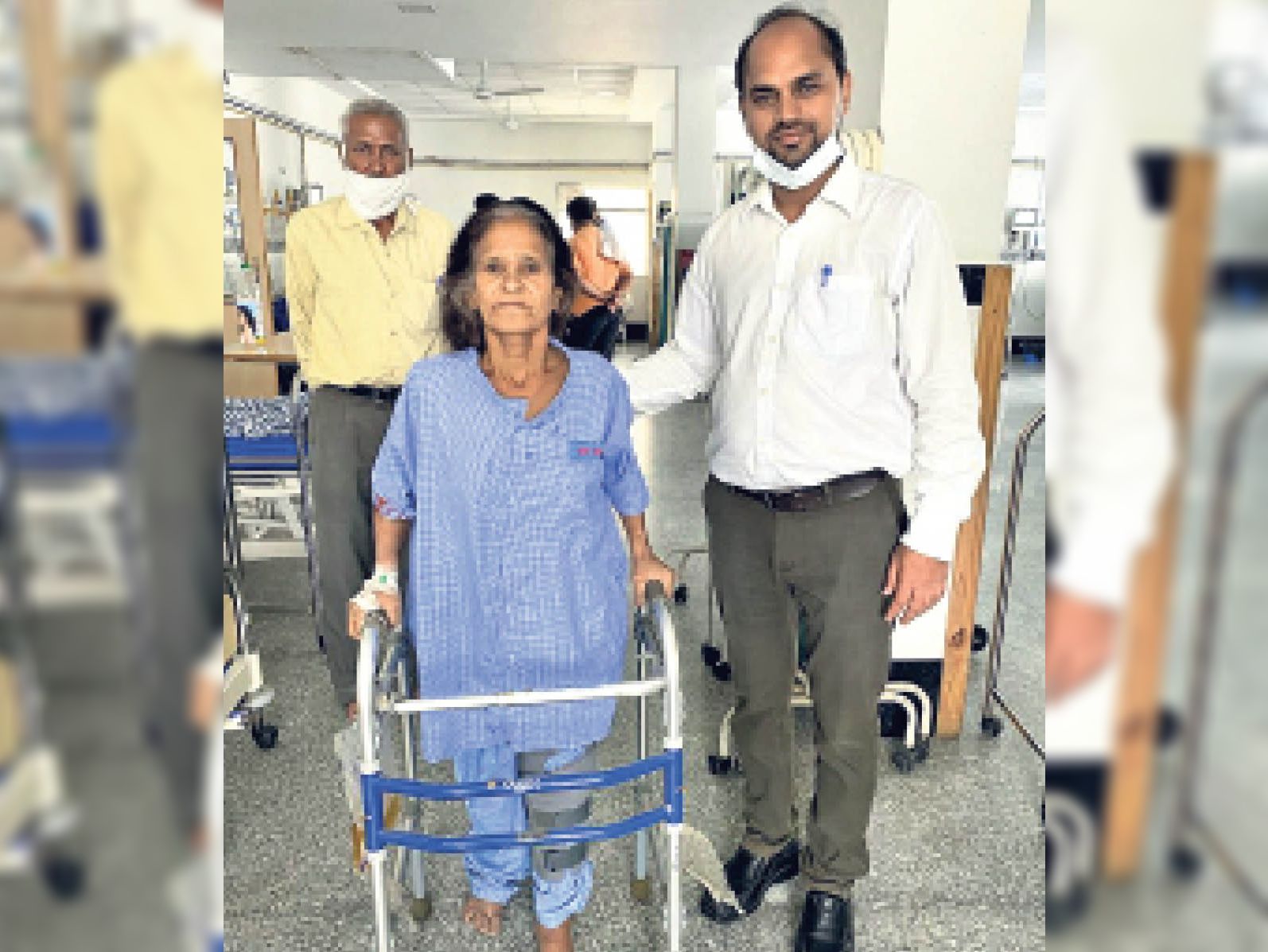 Dr. Dhillon performed knee transplant of 70 year old woman with mega ...