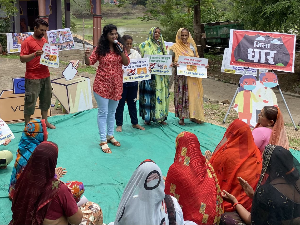 The villagers were also told the correct way to cast their vote through ...