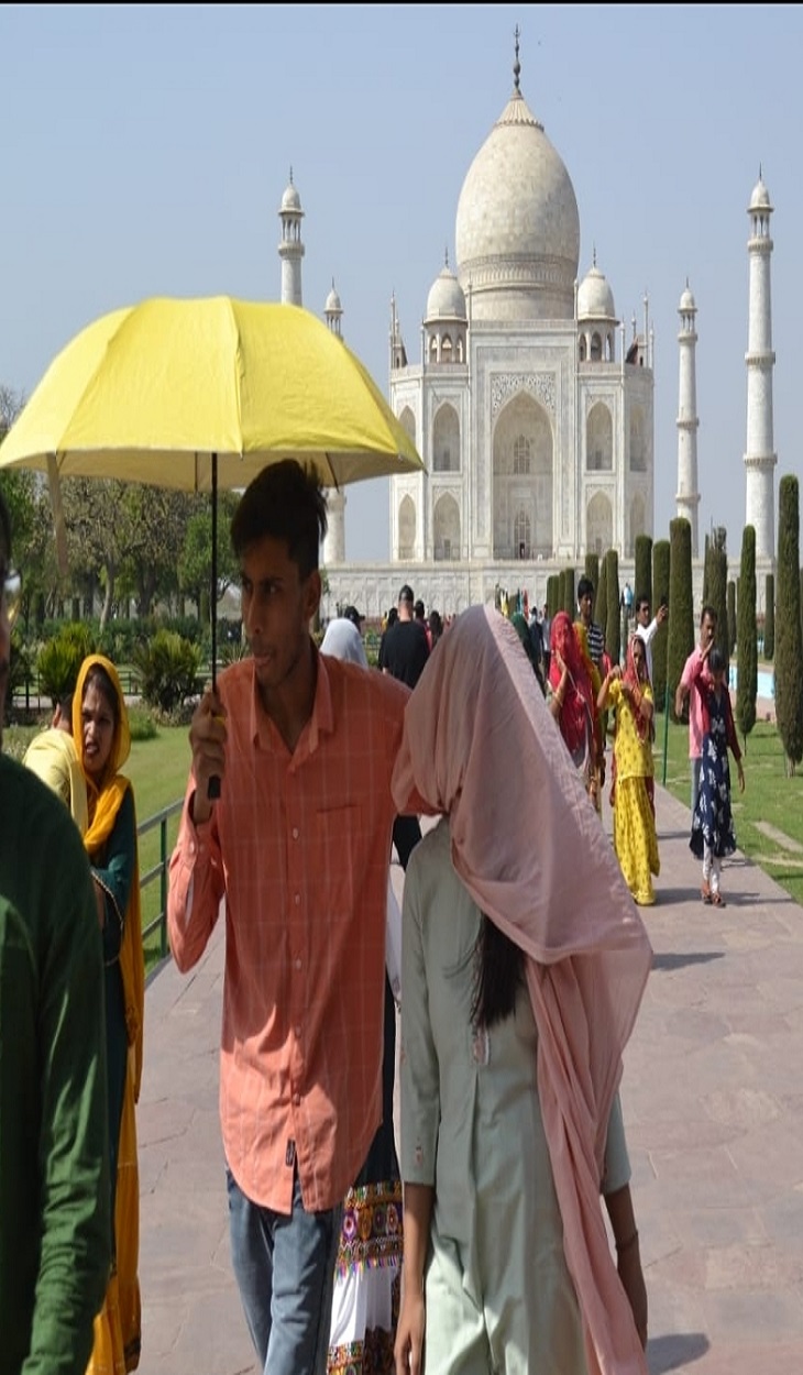 After a week's relief in Agra, the temperature again reached 40 degrees