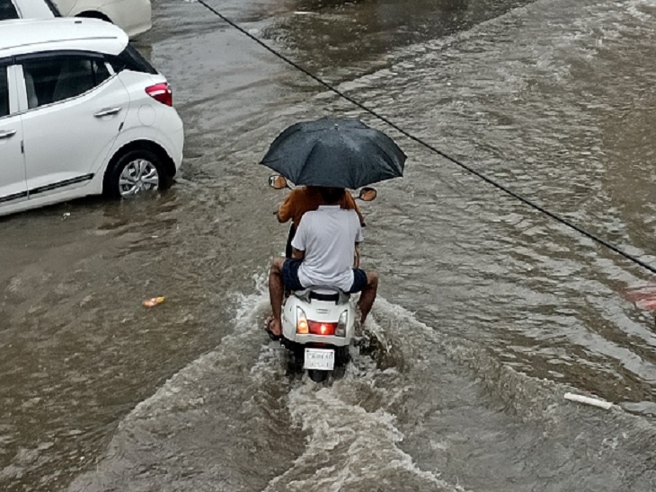 Heavy rain started in Ambala submerged roads and streets; relief from ...