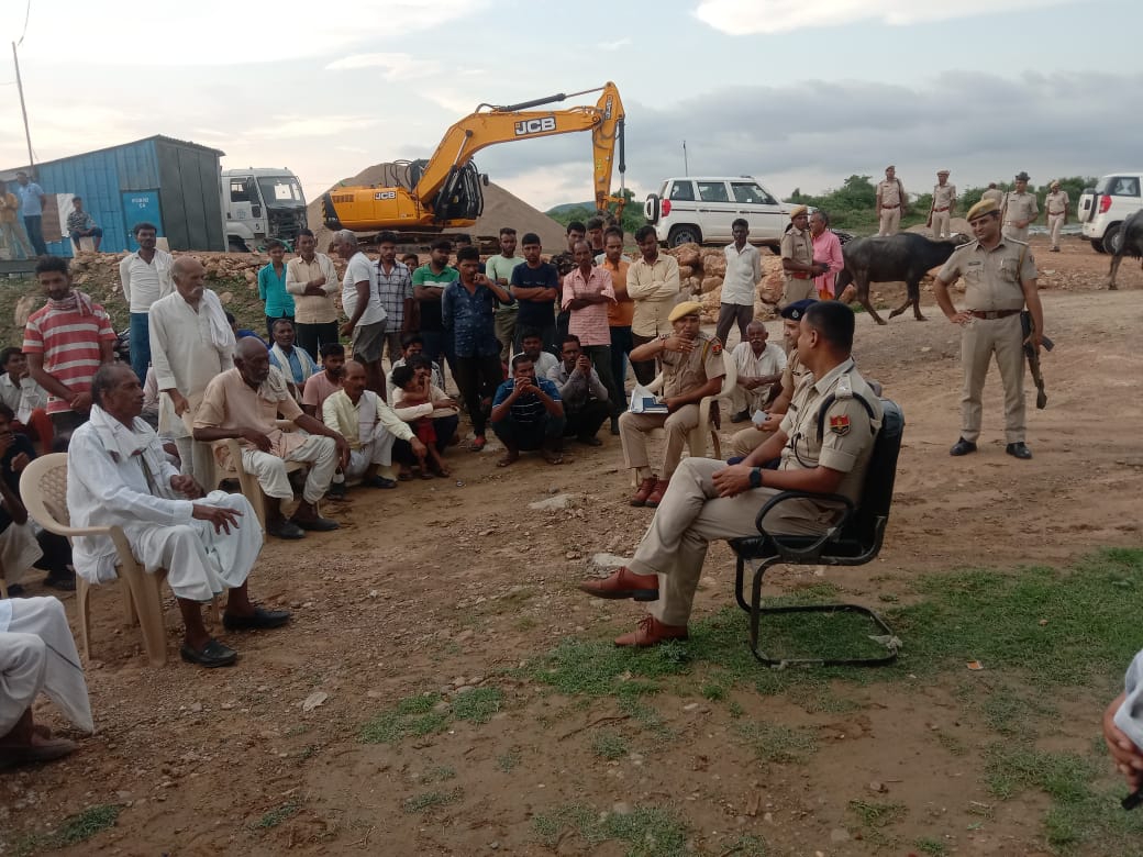 Inspected the site of the proposed police station and outpost, met the ...