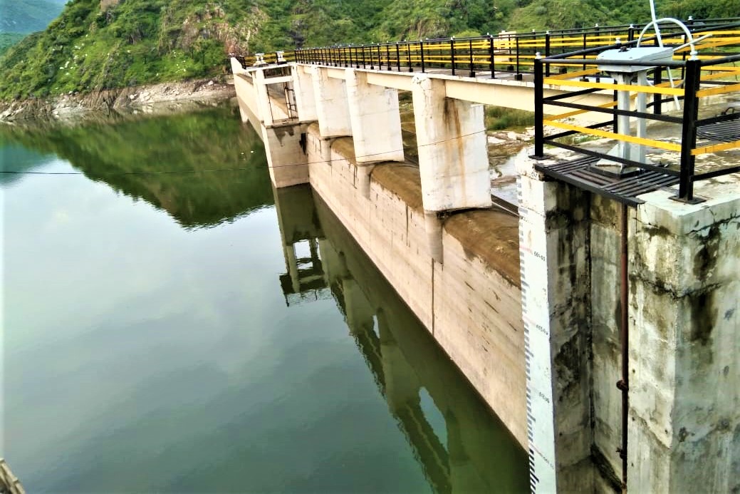 Rajasthan Rainfall Updates And Photos; Water Level In Bagheri Naka Dam ...