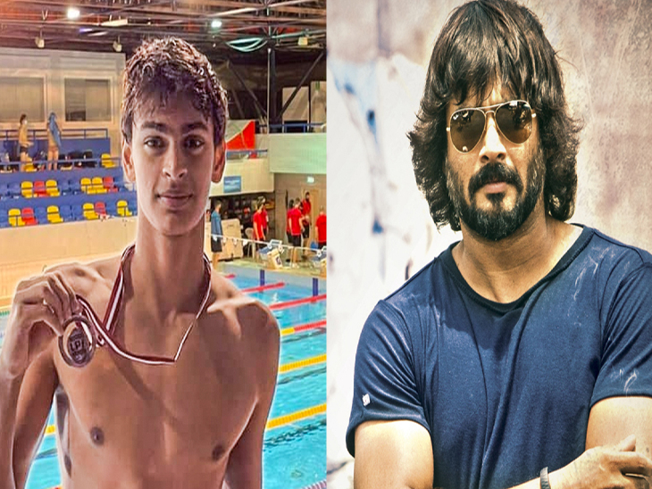 R Madhavan Son Vedant Madhavan Junior National Record In Swimming ...