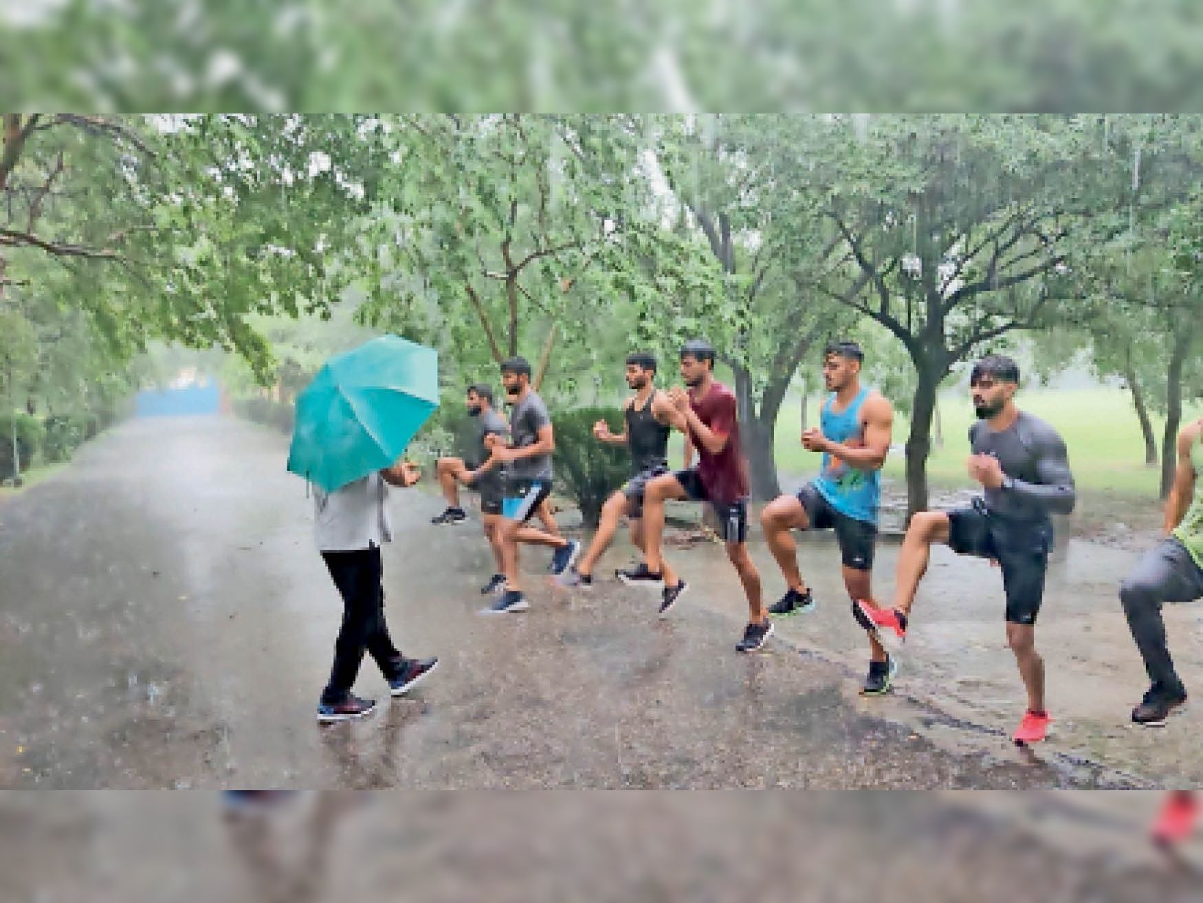 Athletes' practice continues in the rain, said - practice is necessary ...