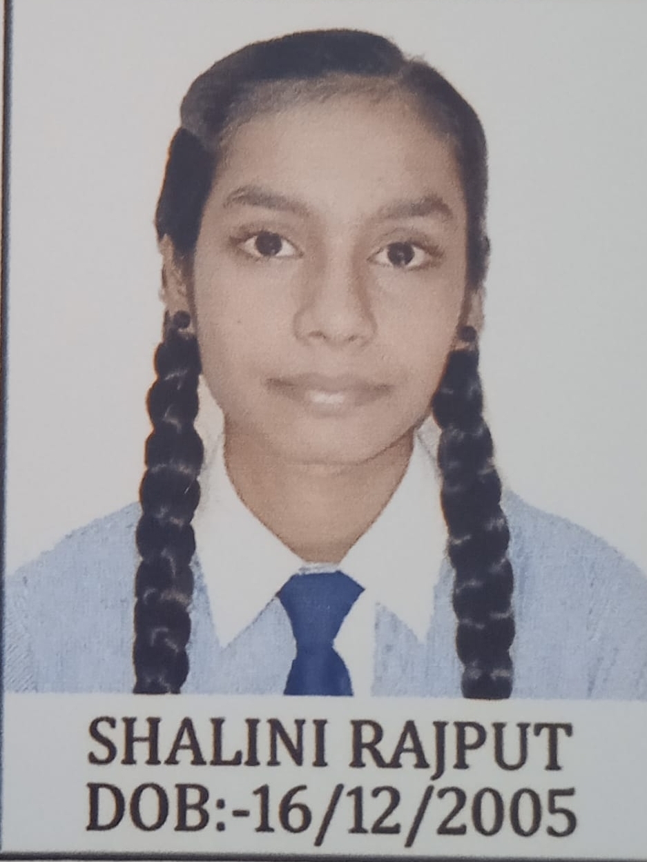 Shalini Rajput was the first by securing 93% in Bhagwant Public School ...