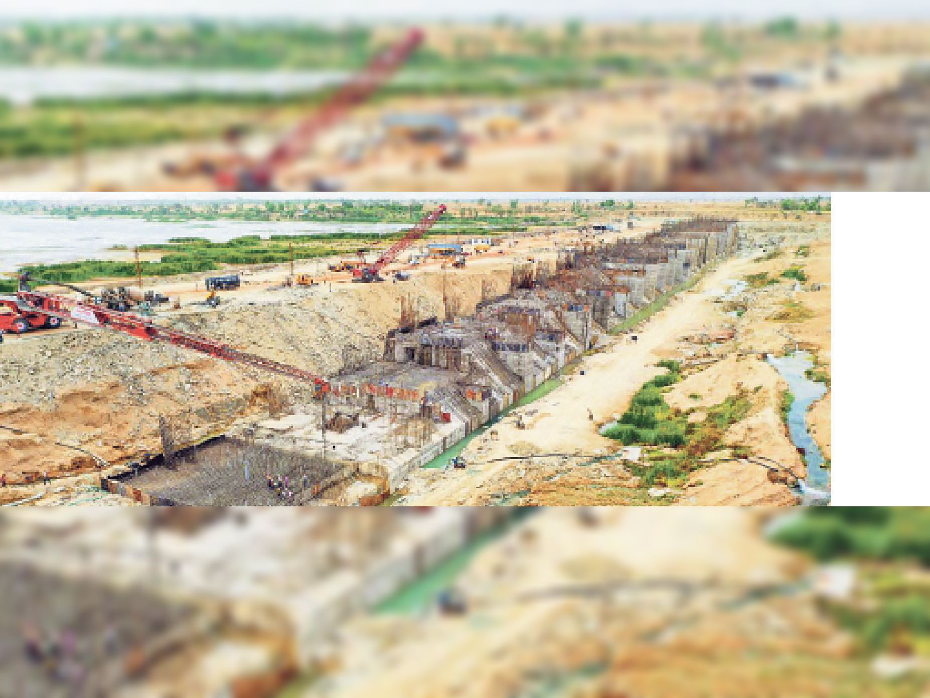 40% work of Isarda dam completed, 14 out of 28 gates have been built, 6 ...