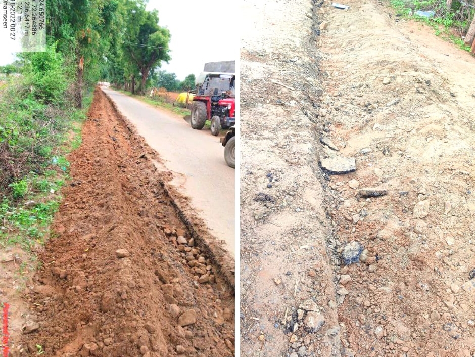 Villagers allege - Asphalt road is not being maintained by departmental ...