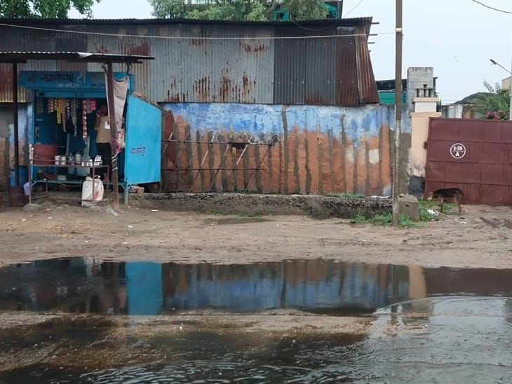 Under bridge filled with rain water in Rajasthan's Pali, people upset ...