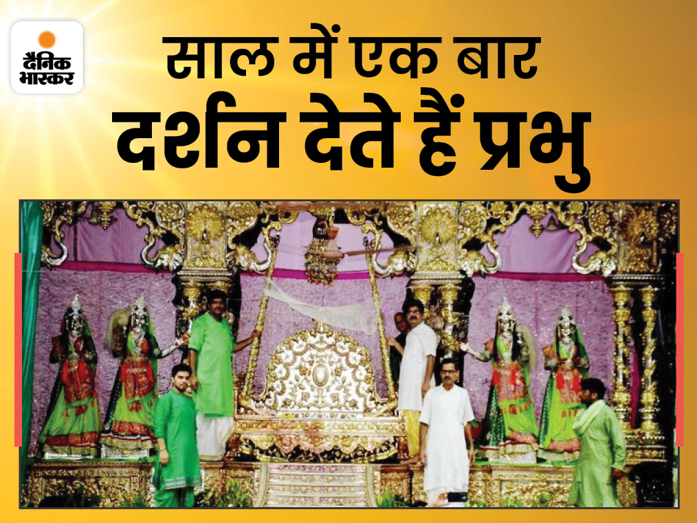 Jhoola festival being celebrated in Braj since Dwapar era, Banke Bihari ...
