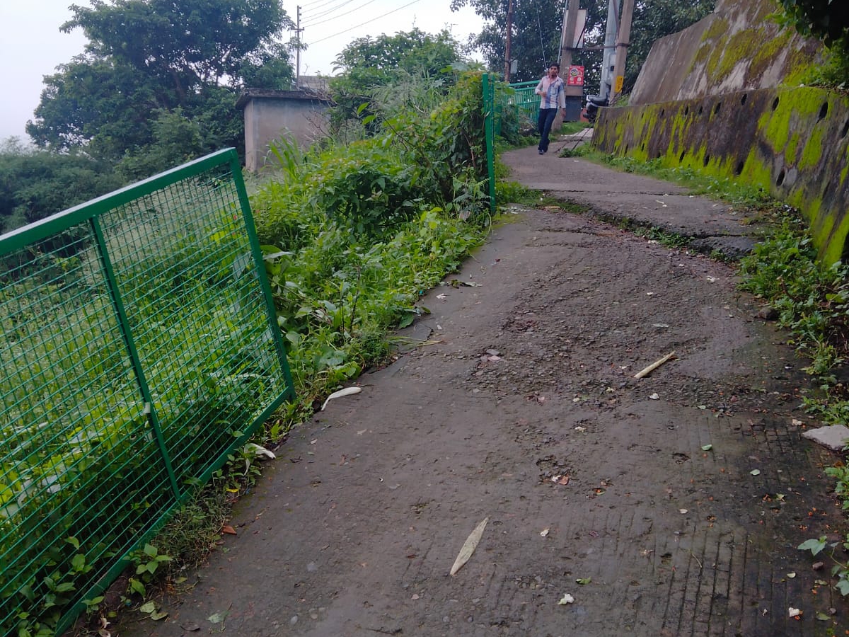 Fencing theft on the roads in Parwanoo | परवाणू में सड़कों पर लगी ...