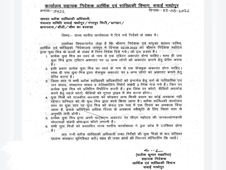 Rajasthan gehlot government fake id social media publicity order matter ...