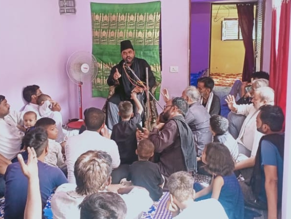 Majlis organized at Waqf Imambara Hayathnagar People arrived in large ...