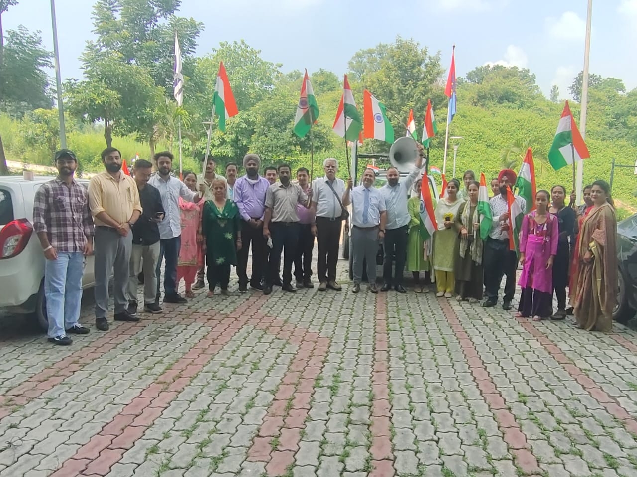 Indus International University took out the tricolor yatra, The message ...