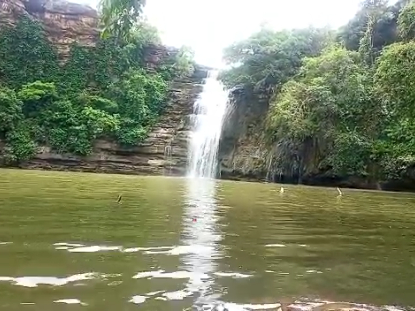 22 km away from Bhanpura, the Nawli waterfall became a tourist ...