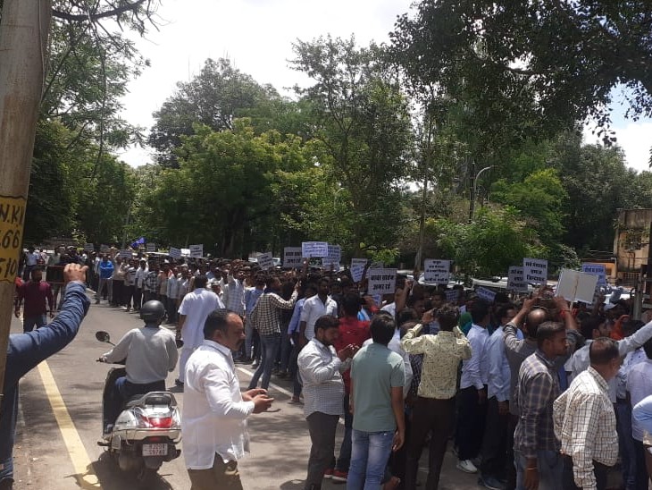 Rajasthan kota -Meghwal society took out a rally, staged a sit-in Dalit ...