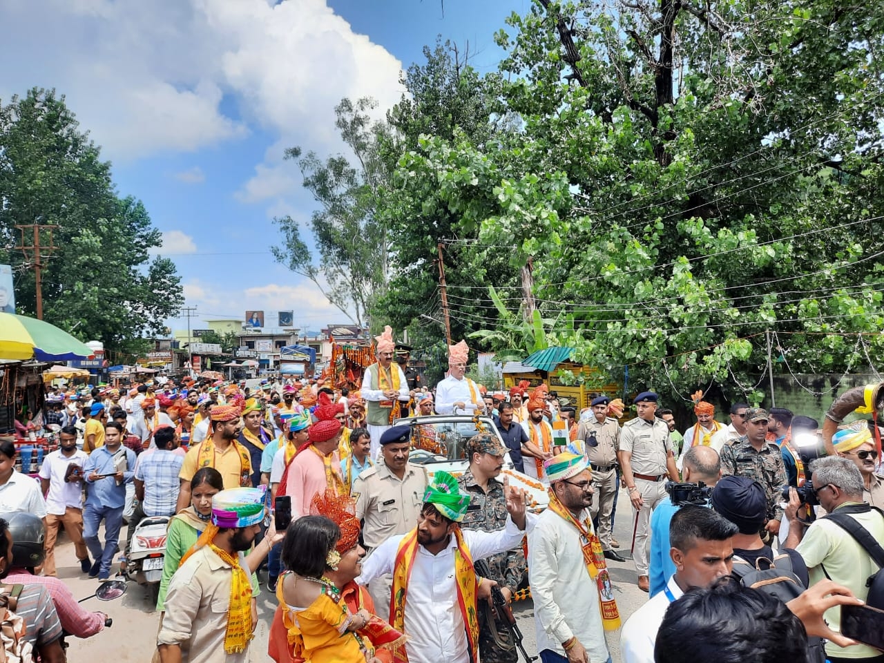 Grand procession taken out in Nurpur on Janmashtami | जन्माष्टमी पर ...