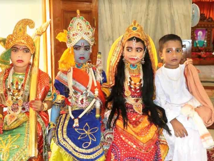 Janmashtami celebrated in Ramakrishna Ashram, children became Krishna ...