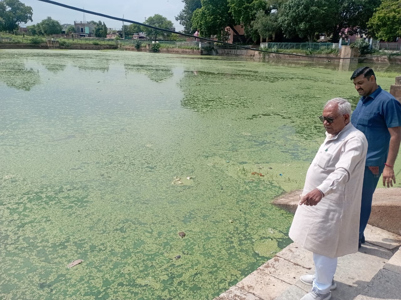 State Minister OP Yadav inspected Shobha Sagar pond in Narnaul; 3 crore ...