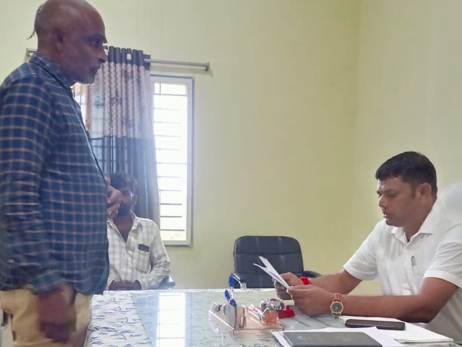 The sarpanch of the village is not doing the work of the village ...