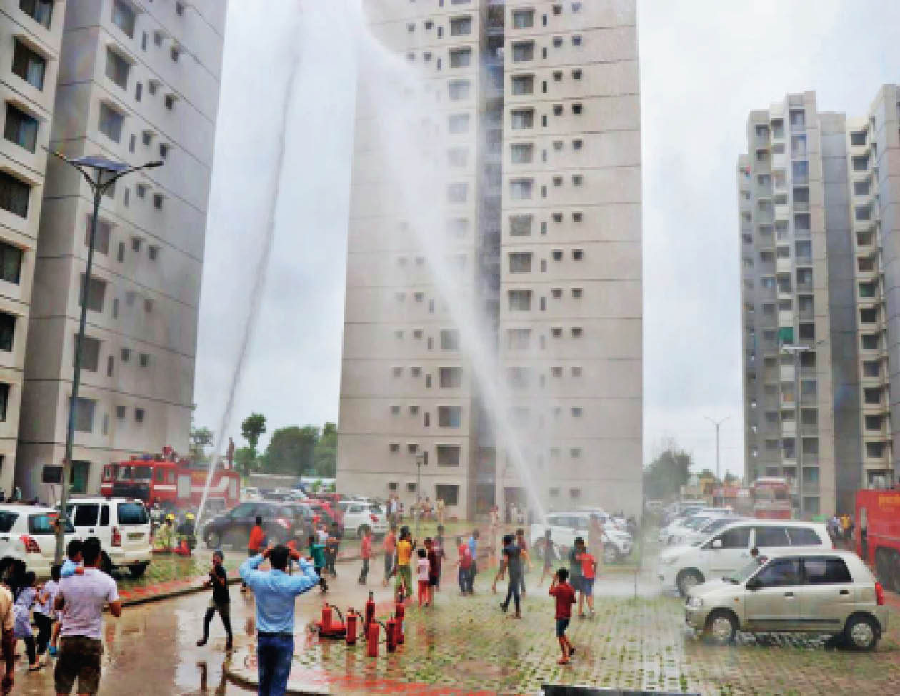Our fire fighting system at a new height, roster vehicles will ...