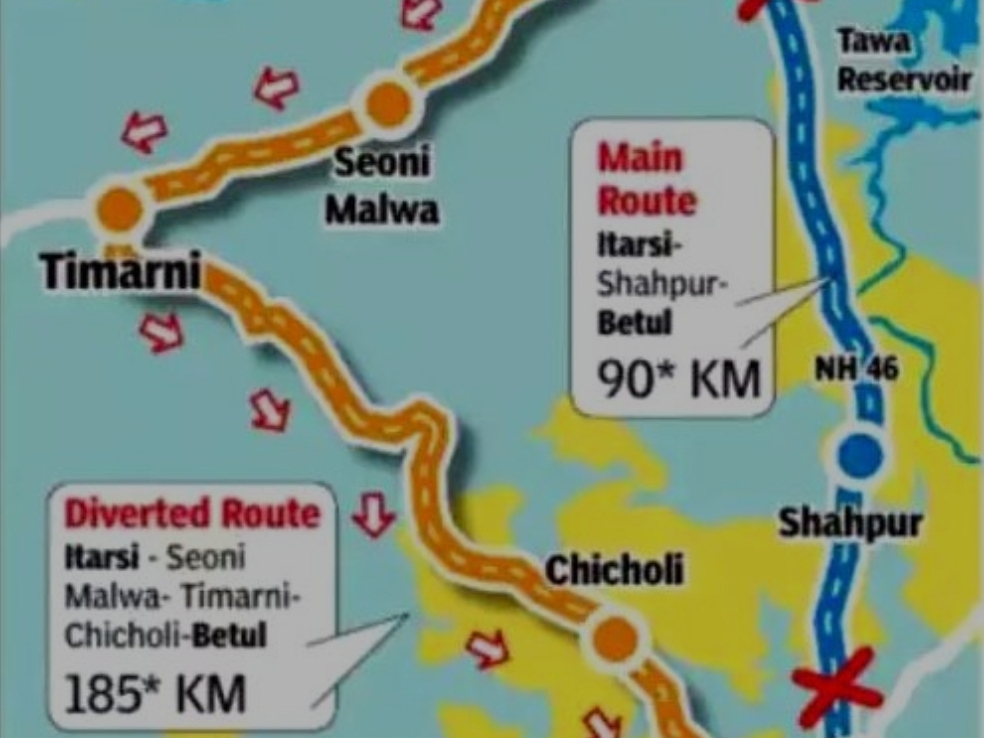 National Highway closed due to river water coming to the bridge in ...