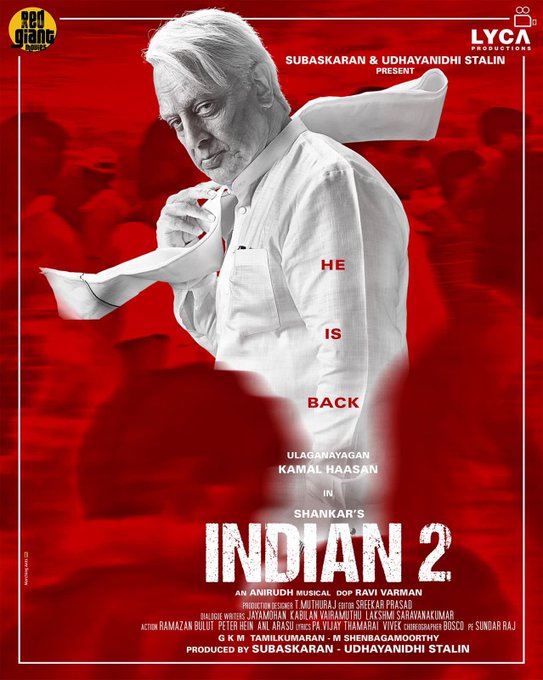 Kamal Haasan indian 2 poster out and shooting resume