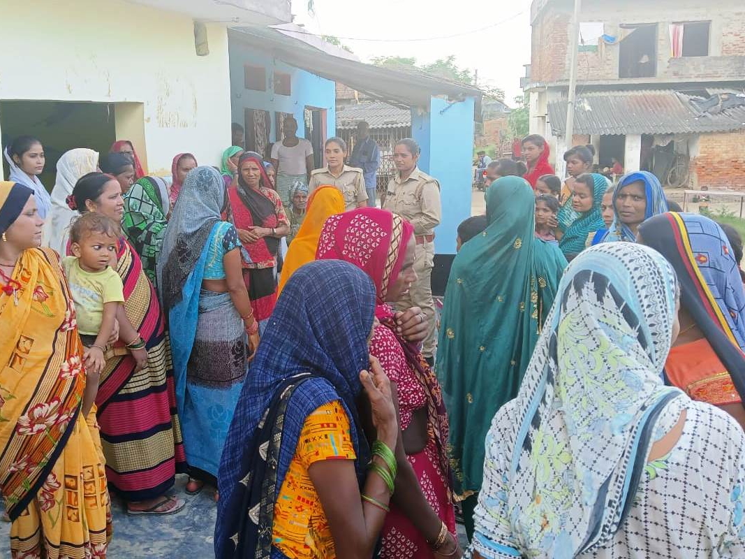 Police personnel gave information about women empowerment in Kathala Bazar