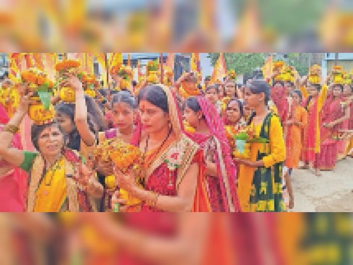 The people of Marwari society took out the Nishan Yatra | अस्था ...