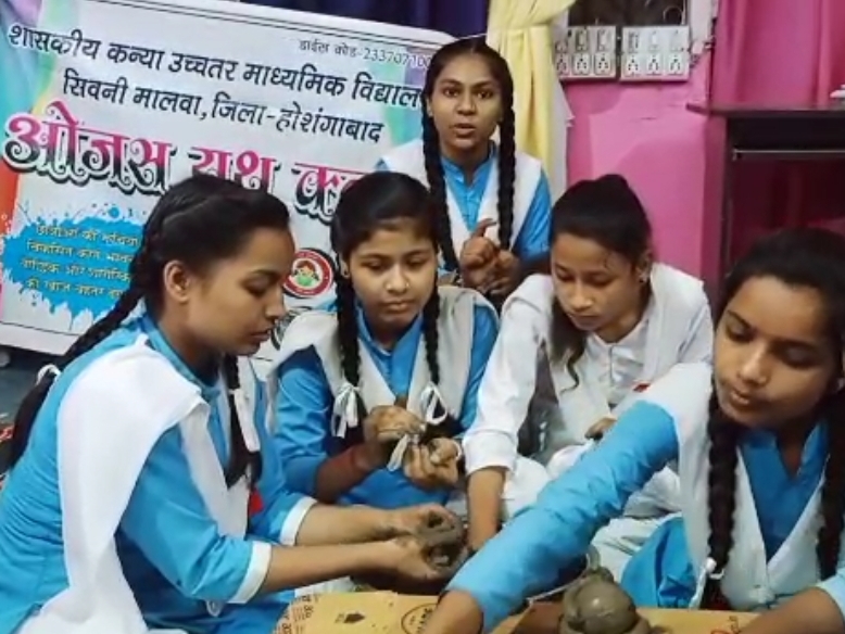 Painted the statues and kept them in the school, the message given to ...