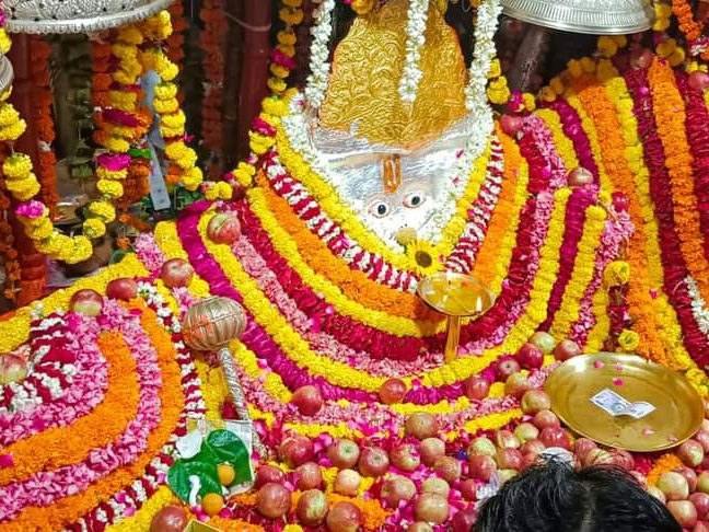 Bhima had broken the mountain with a mace, Hanuman is sitting while ...