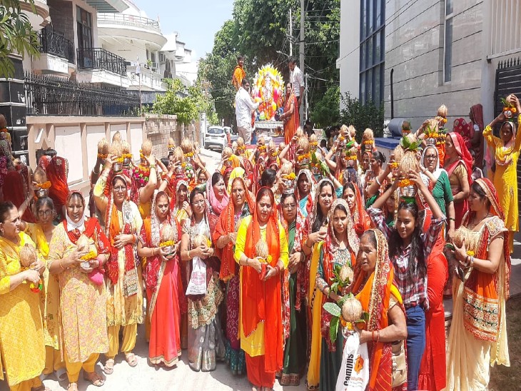 took out procession in Rewari; 10 days program | रेवाड़ी में घर-घर में ...