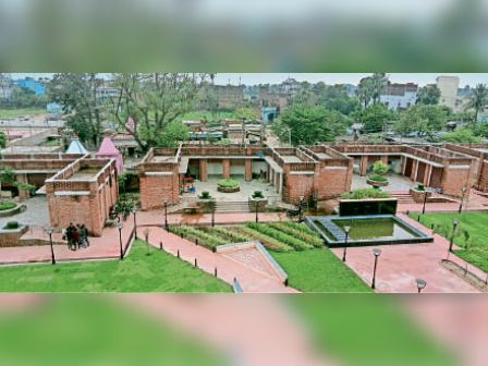 Construction work of Mithila Urban Haat in the last phase, handover ...