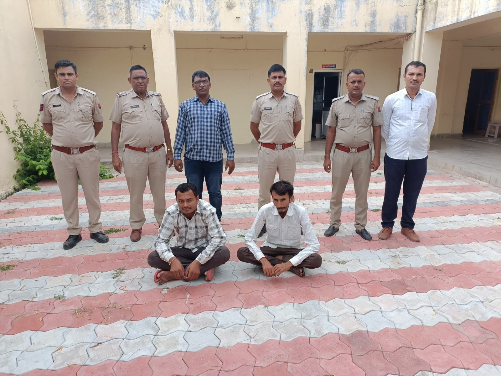 Jcb Machine And Tractor Trolley Seized In Bhopalgarh Two Accused
