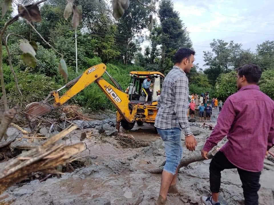 Cloud burst in Khaniyara Dharamshala