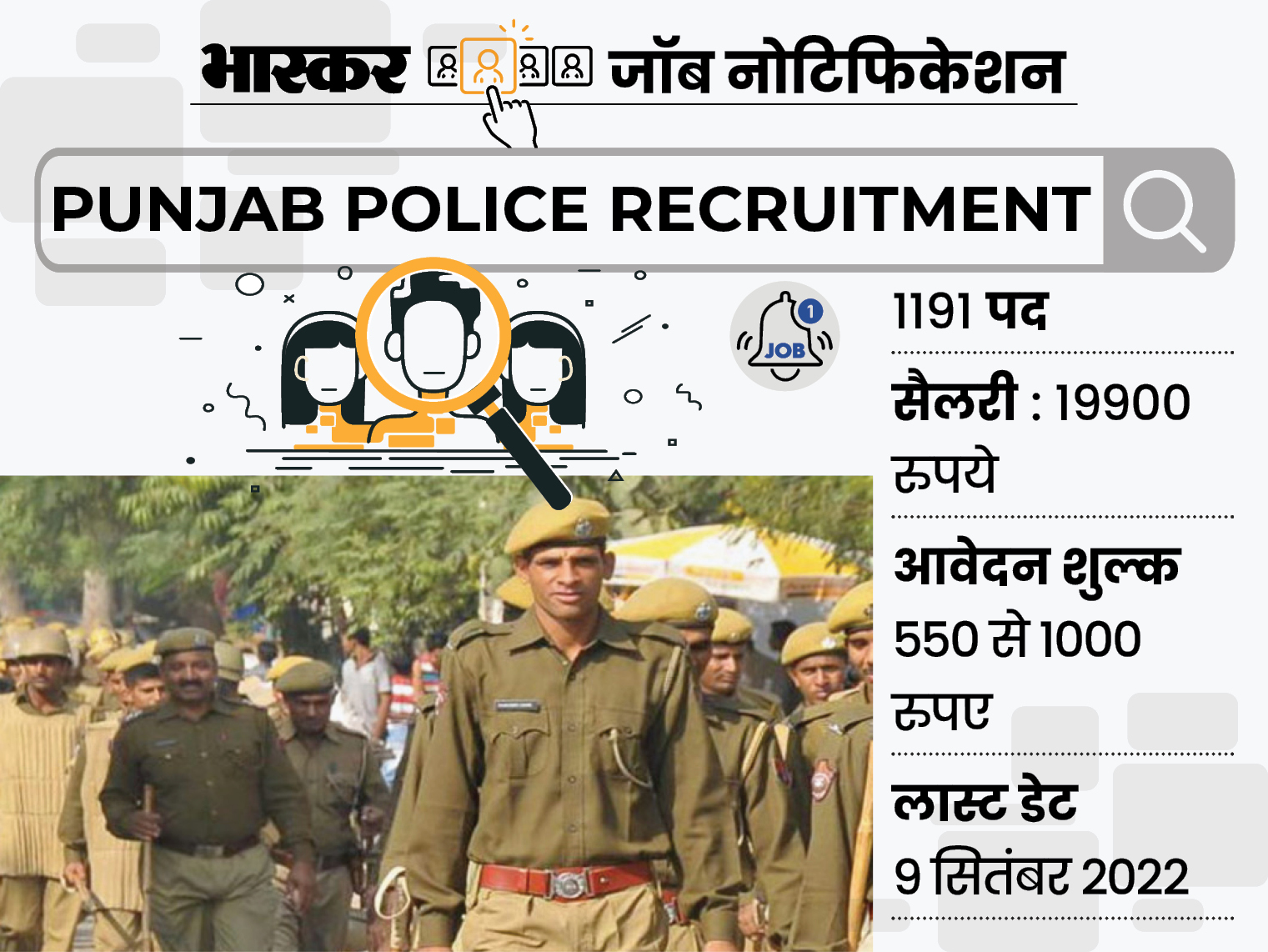 Punjab Police Recruitment for 1191 posts including constable ...