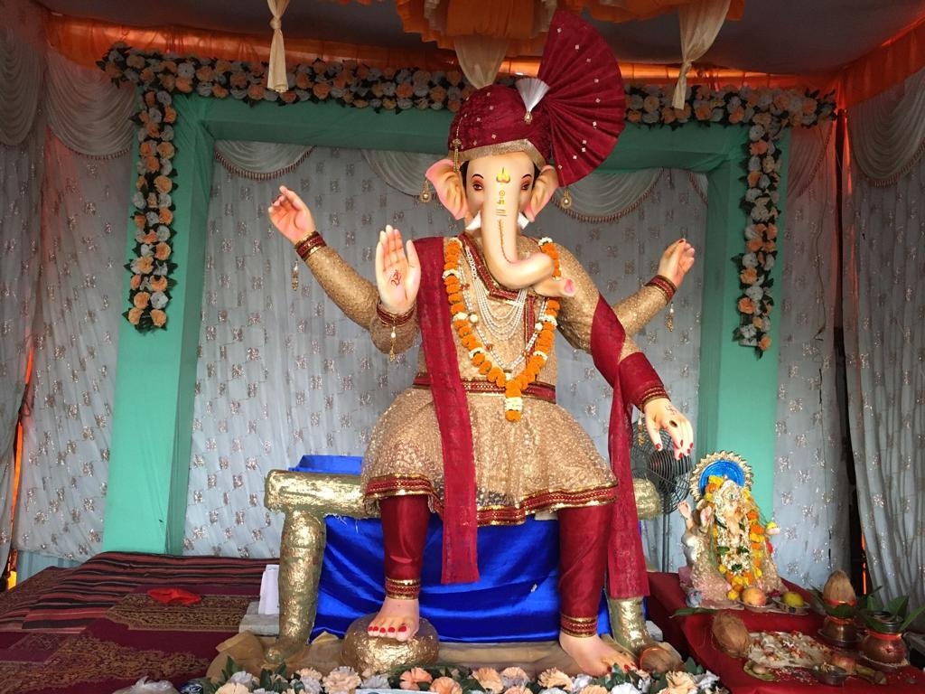 The idols are pleasing to the devotees, installed in Vinoba Ward and ...