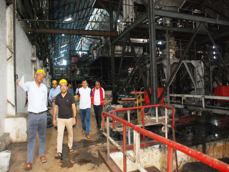 Kabirdham Collector inspected the ethanol plant under construction, the ...