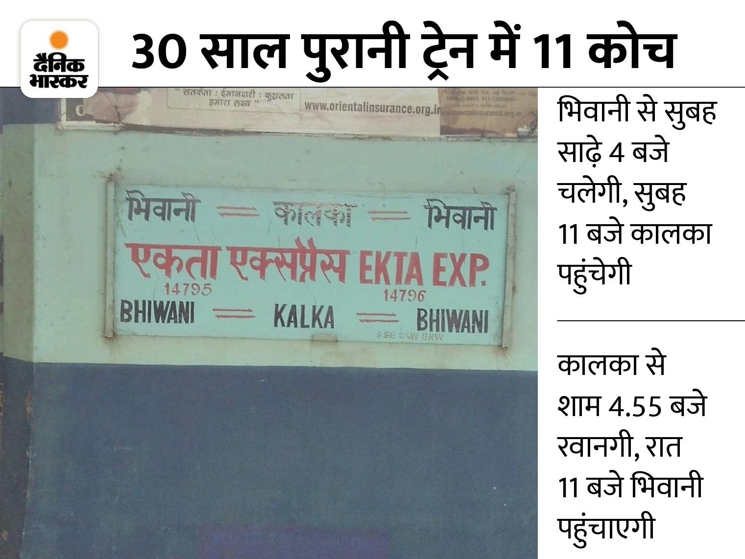 MP flag off Ekta Express in Rohtak railway station | ट्रैक पर दौड़ी ...