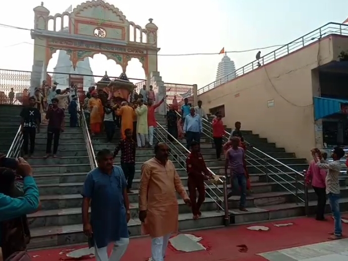 The procession took out from the temple with majestic grandeur, God ...