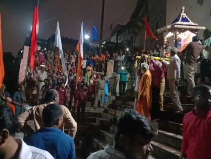 The procession took out from the temple with majestic grandeur, God ...