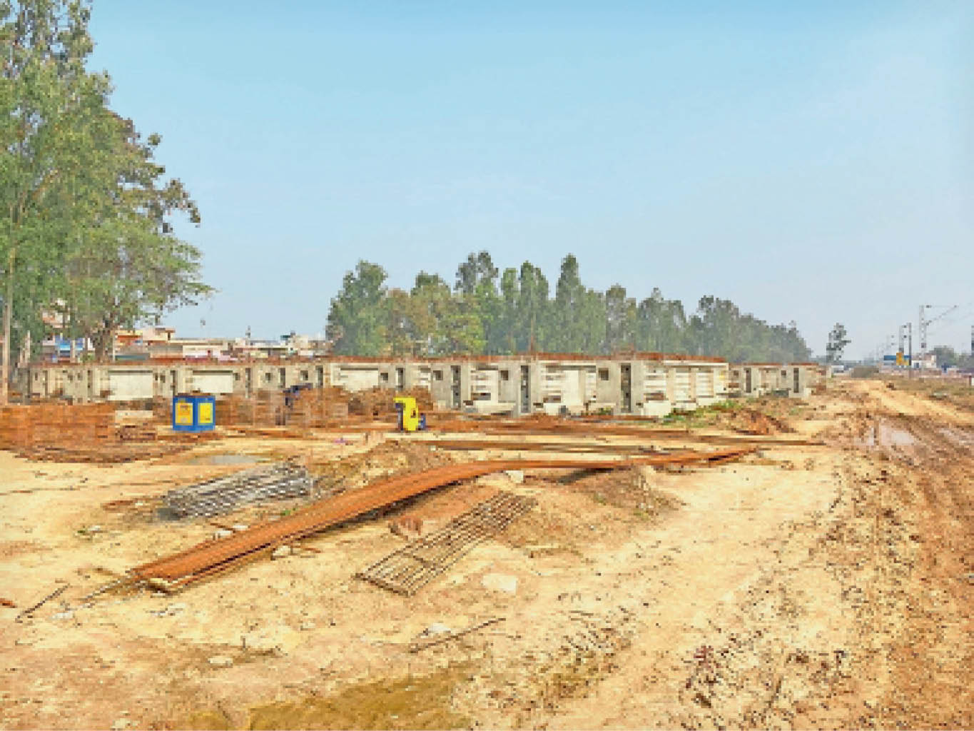 60 percent construction work of elevated rail track project of ...