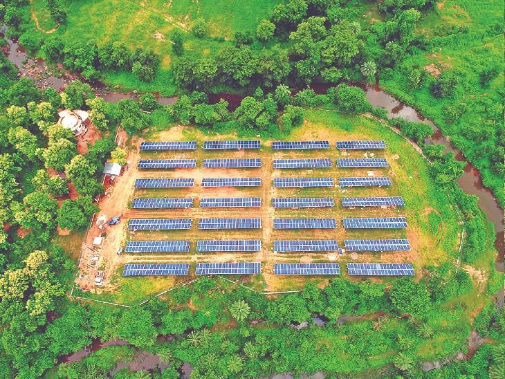 The first such solar plant of the state, which will generate 40 lakh ...