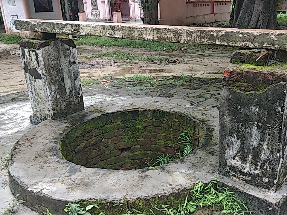 People are using leftover wells as dumping garbage, the well was of ...