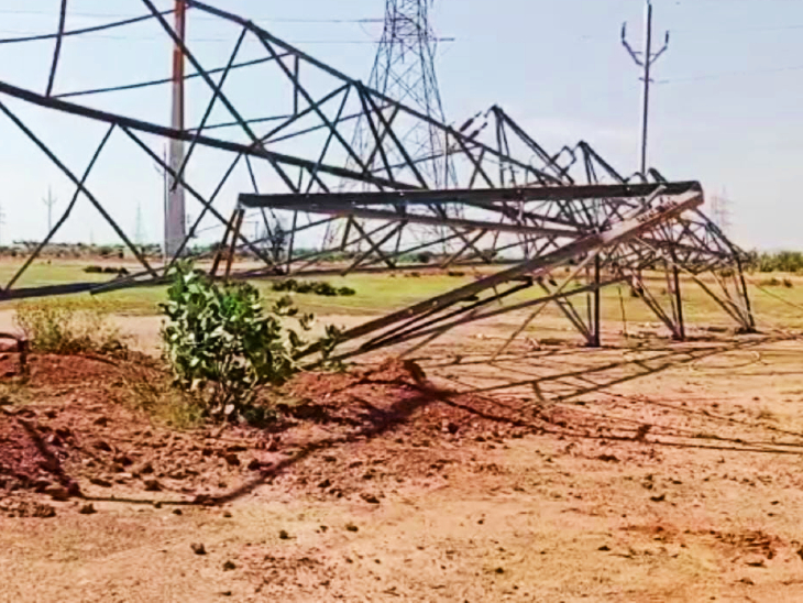 No loss of life due to fall of long pole in Devikot area, loss to ...