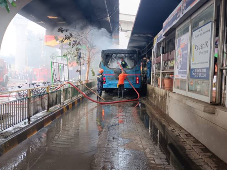 Fire in ST bus full of 25 passengers, driver's alertness saved everyone ...