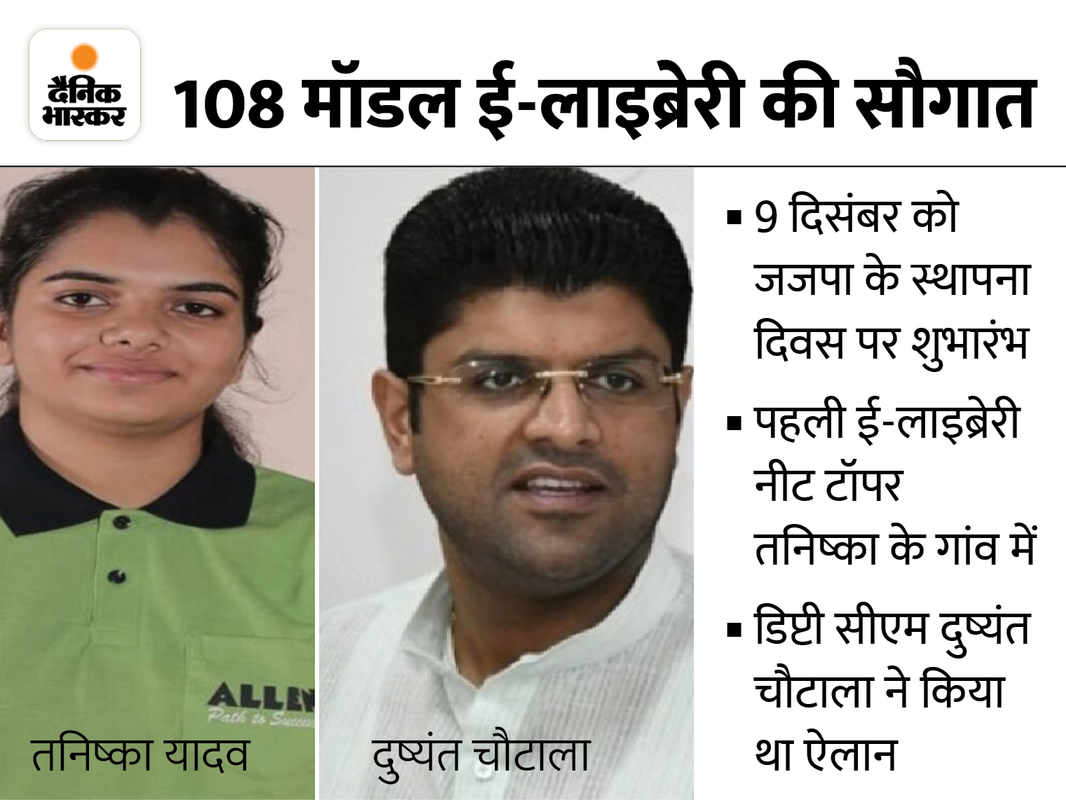 E-library launched in Bachhod, Narnaul on 25th, Bachhod is the village ...