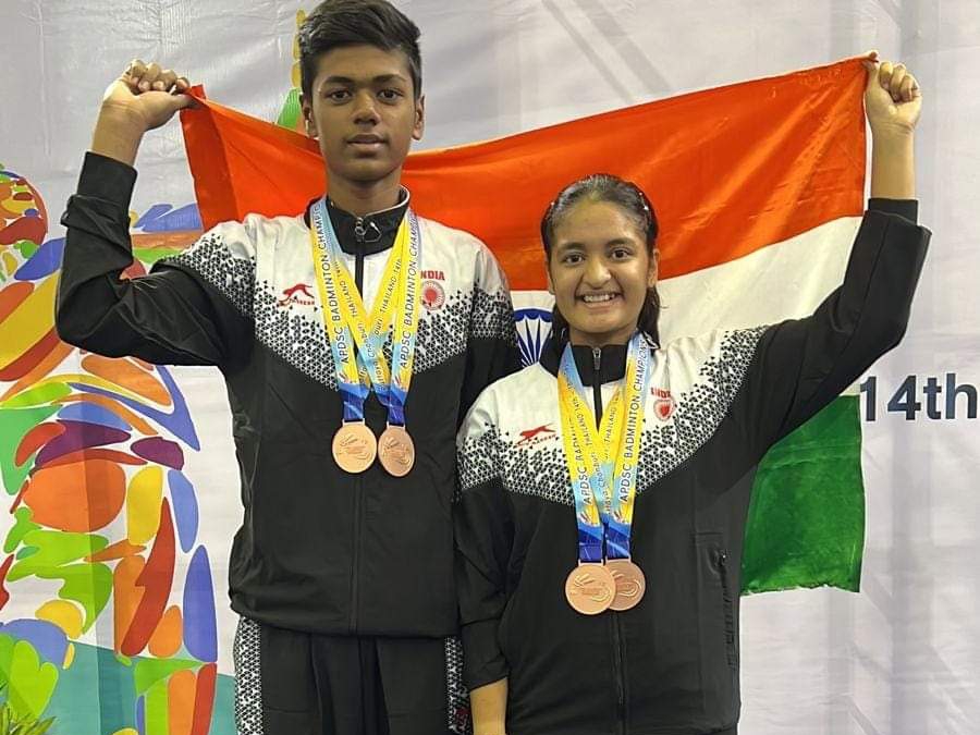 Goranshi Sharma won 2 bronze medals in Badminton Asian Pacific Deaf ...