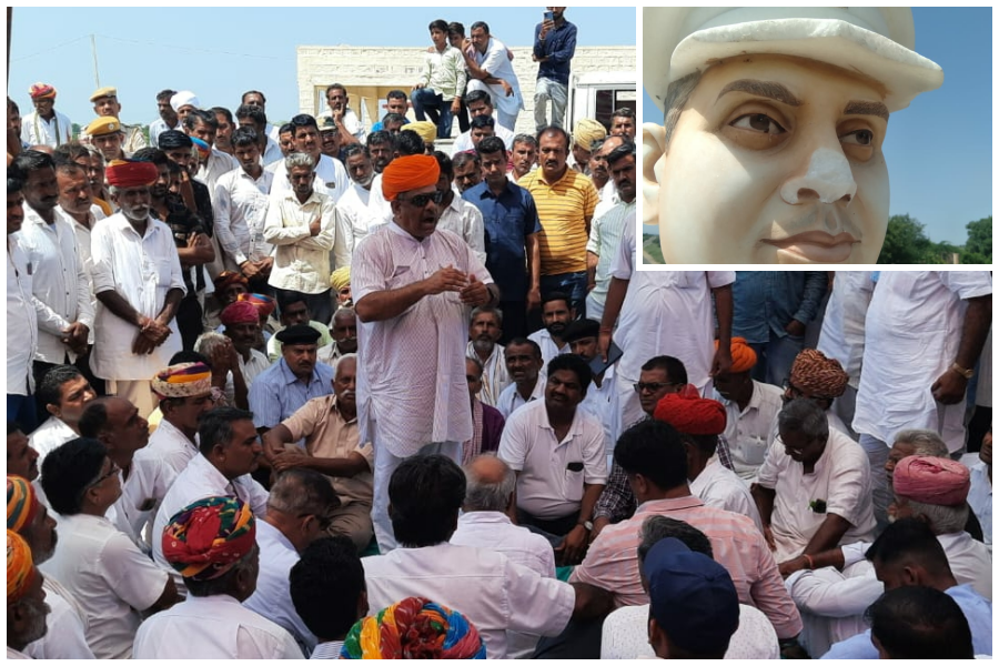 शरारती तत्वों ने खंड़ित की मेजर शैतान सिंह की प्रतिमा, राजपूत समाज में ...