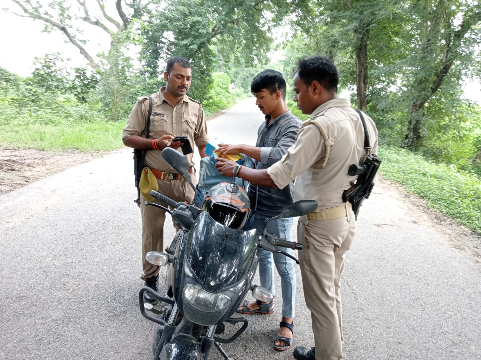 Tested security system in checking campaign, police said - if ...